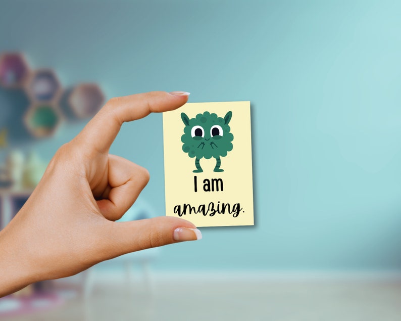 12 Printable Positive Affirmation Cards for Kids, Empowering Kids ...