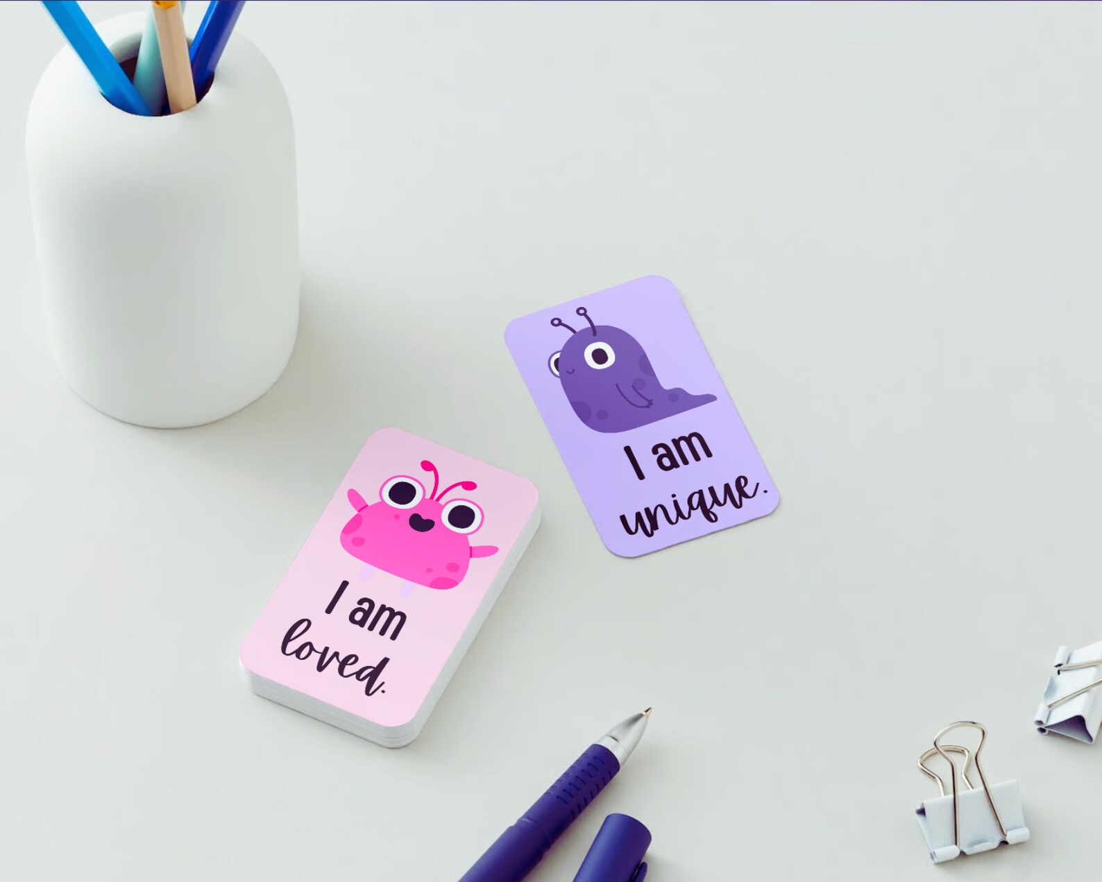 12 Printable Positive Affirmation Cards for Kids, Empowering Kids ...