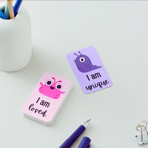 12 Printable Positive Affirmation Cards for Kids, Empowering Kids ...