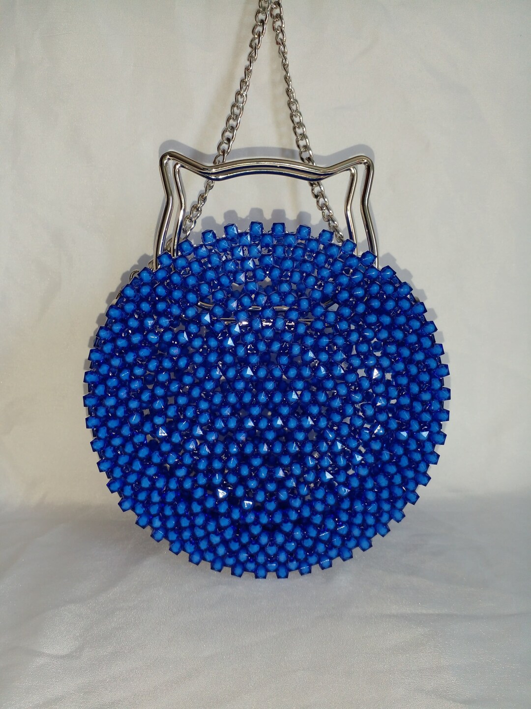 Handmade Round Beaded Bag, Round Beaded Bag, Summer Beaded Bag, Beaded ...