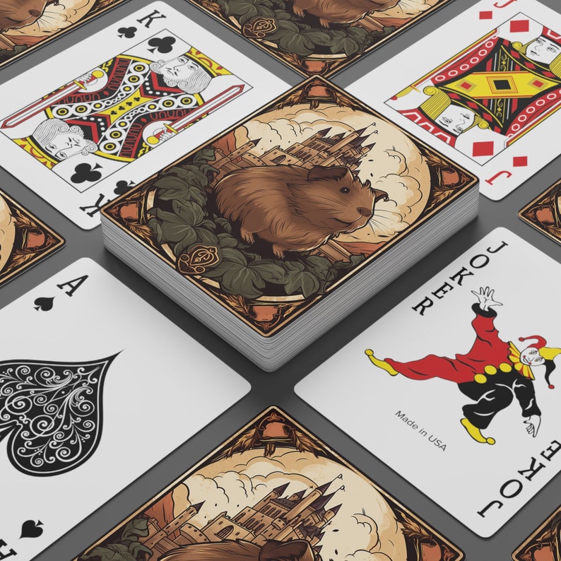 Guinea Pig Playing Cards, Guinea Pig Card Deck, Pet Playing Cards ...