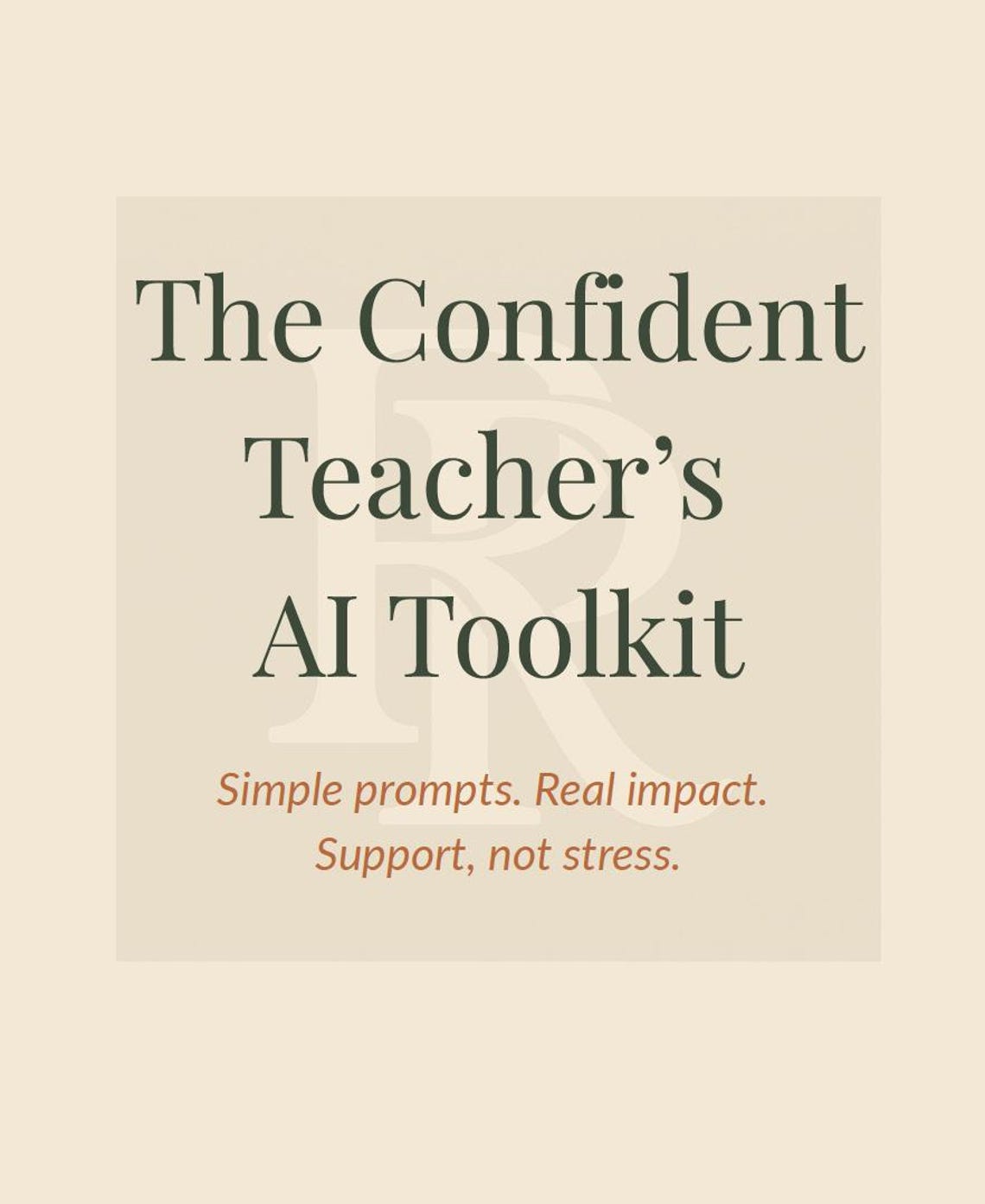The Confident Teachers AI Toolkit - Etsy