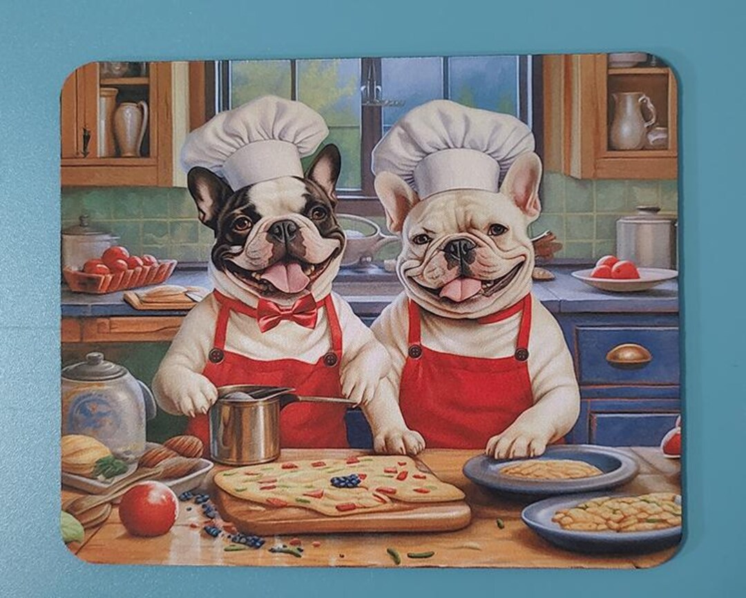 French Bulldog Chefs Mouse Pad - Etsy