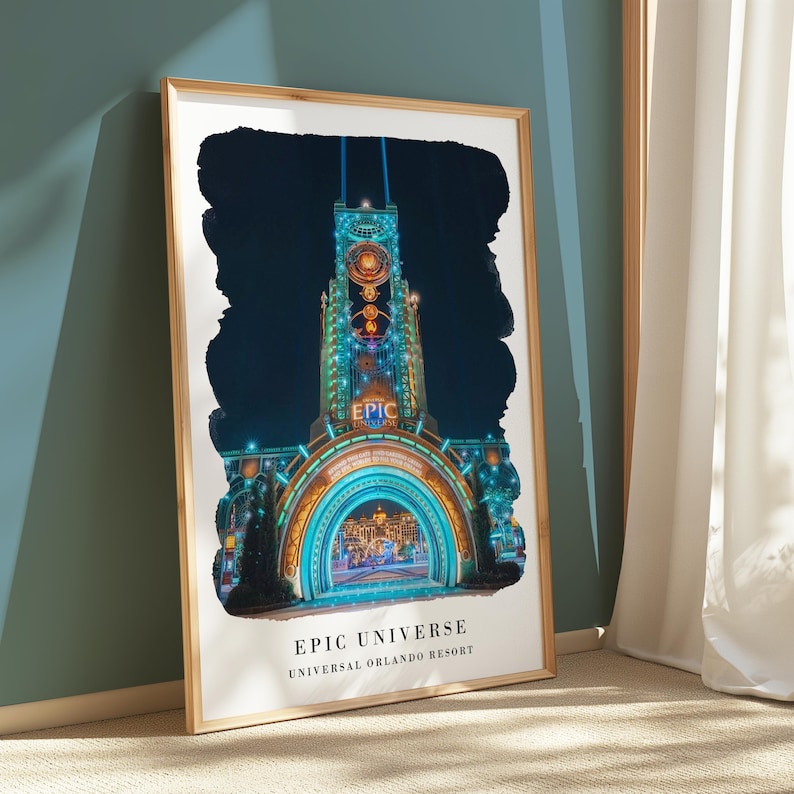 Epic Universe Poster | Epic Universe Wall Art | Celestial Park ...
