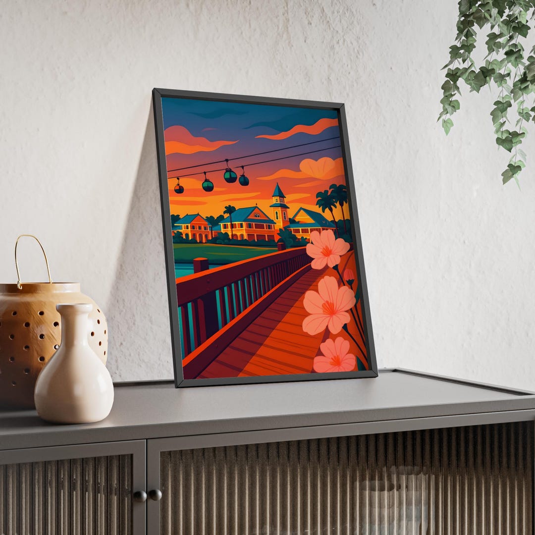 Skyliner Art | Skyliner Png | Caribbean Beach Resort | Skyliner Poster ...