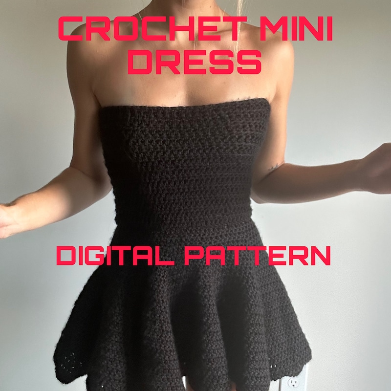 Crochet Mini Dress - Etsy