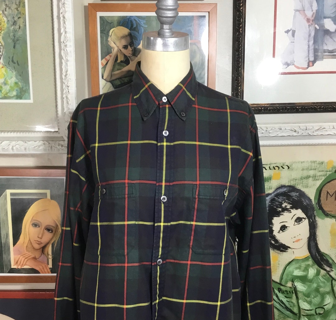 Ascot Chang 1980’s Men’s Plaid Shirt - Etsy