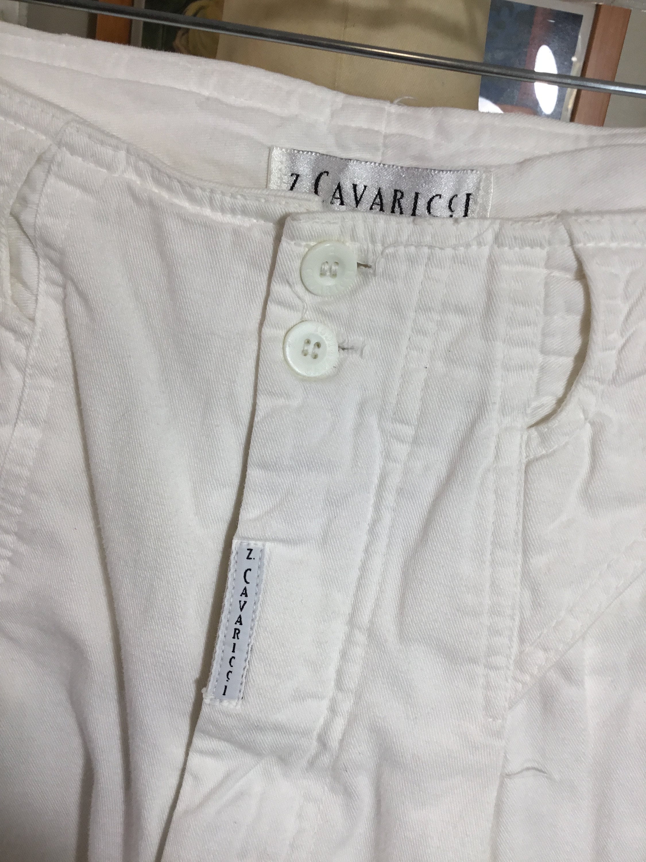 Z. Cavaricci 1980’s Men’s White Pleated Jeans - Etsy