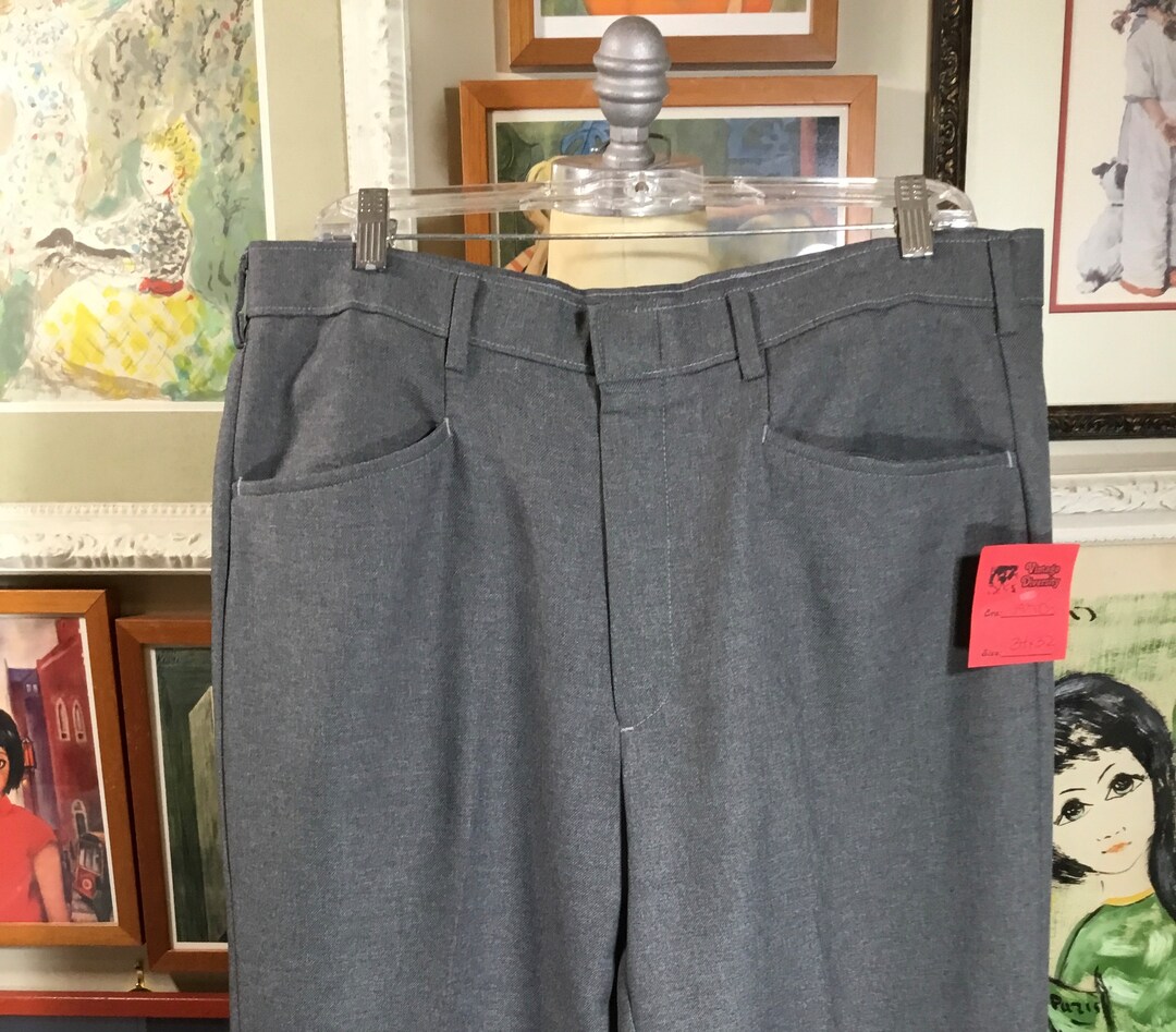 Levi’s Action Slacks Gray 1970s - Etsy