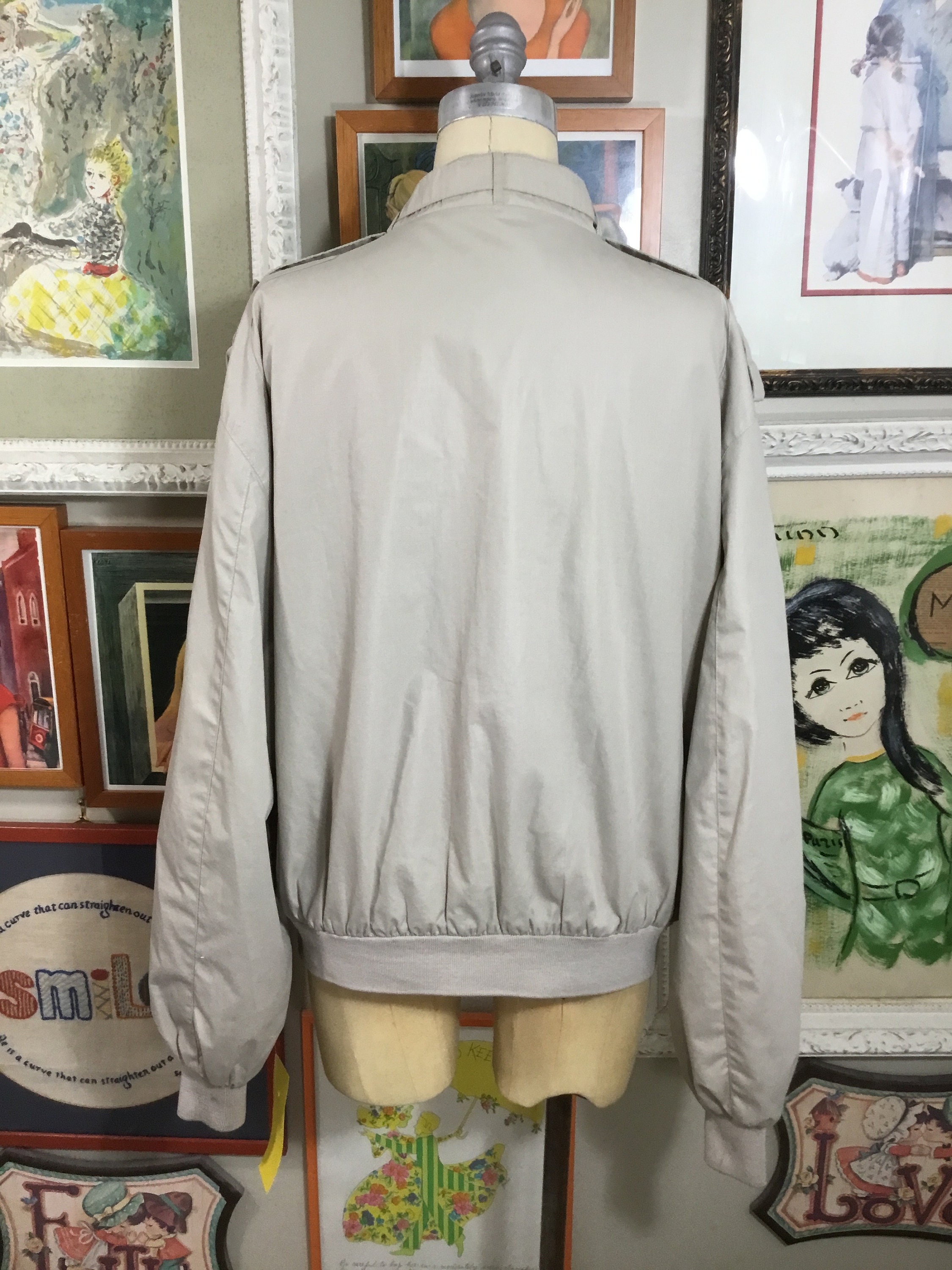 Members Only by Europe Craft 1980’s Men’s Khaki Jacket-large - Etsy