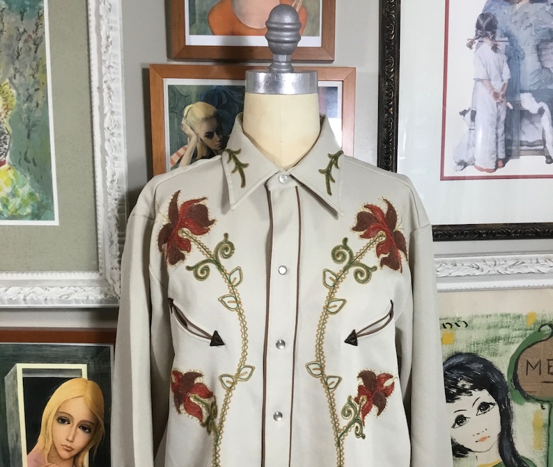 H Bar C California Ranchwear 1970’s Men’s Western Shirt - Large - Etsy