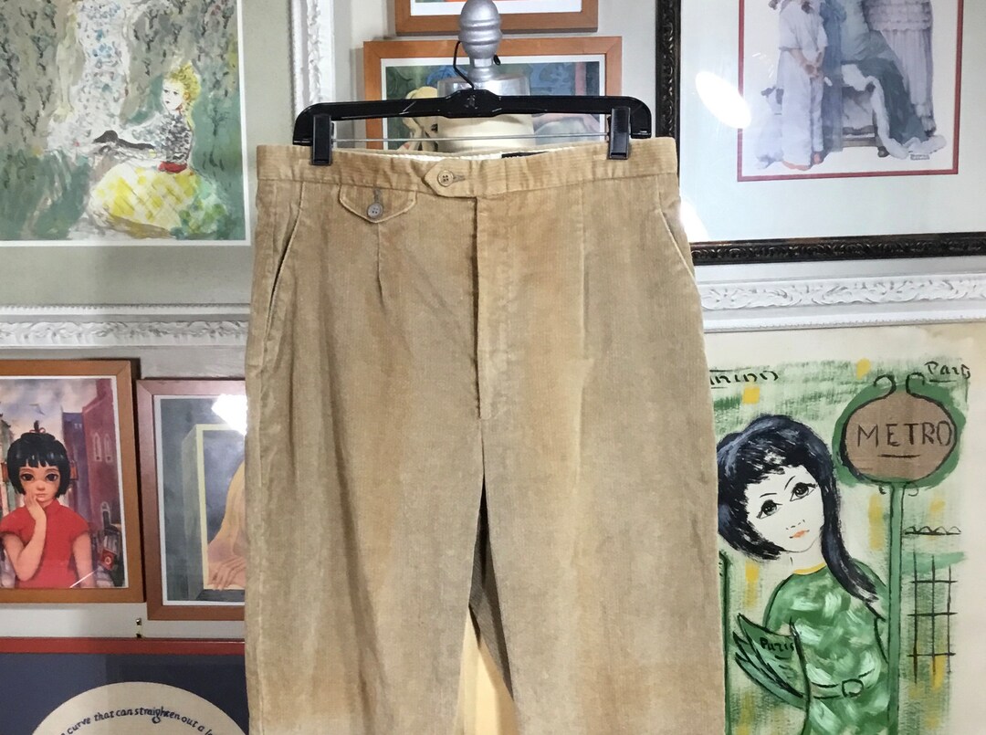 Lord Isaacs 1970s Mens Velour Trousers - Etsy