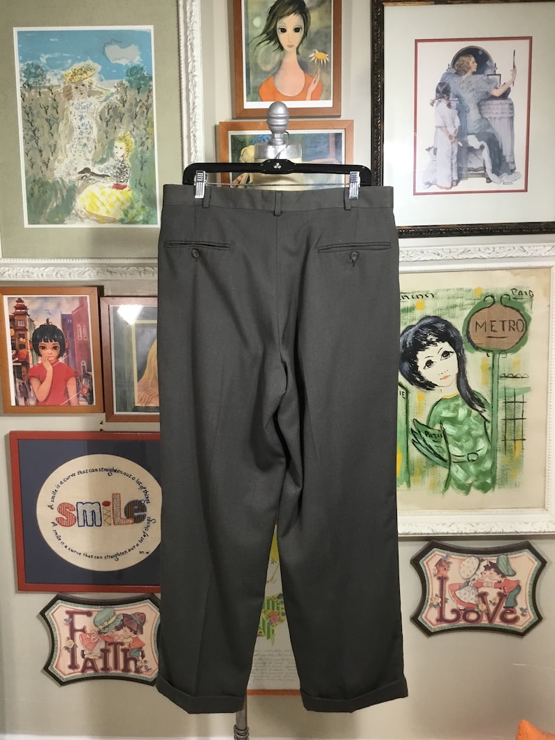 Dockers Slates 1980’s Men’s Pleated Trousers - Etsy
