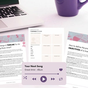 Music Marketing Plan Printable Template, Artist Planner, Music Business ...