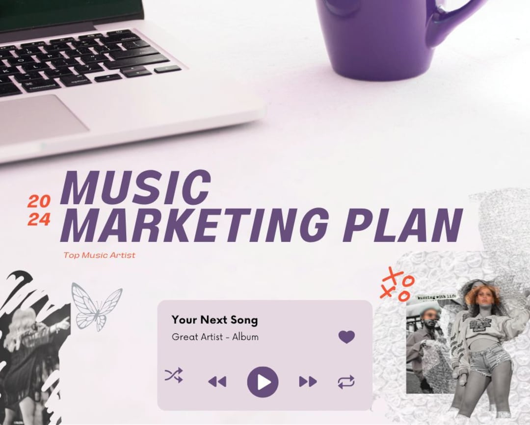 Music Marketing Plan Printable Template, Artist Planner, Music Business ...