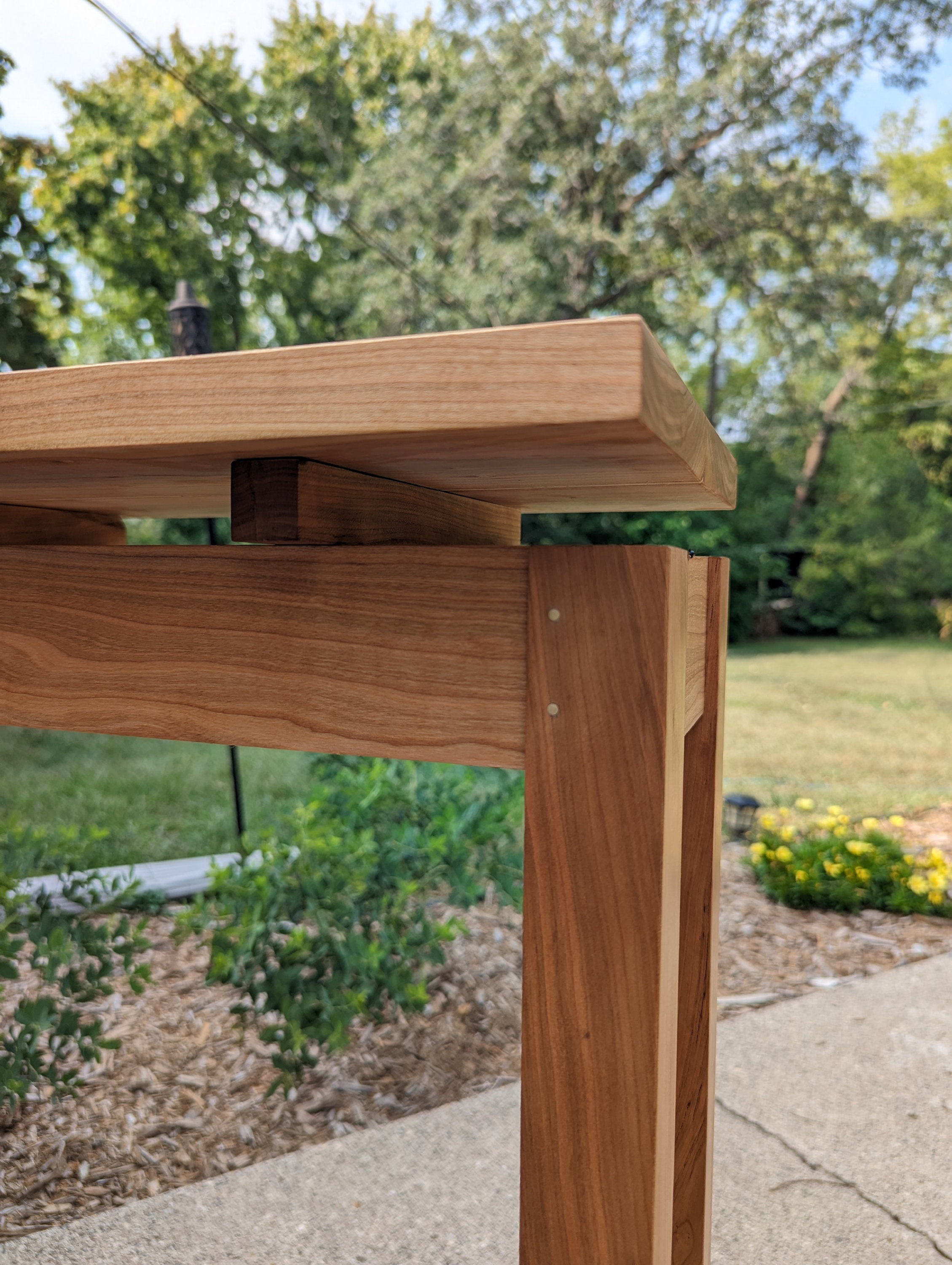 Custom Made Cherry Console Table - Etsy