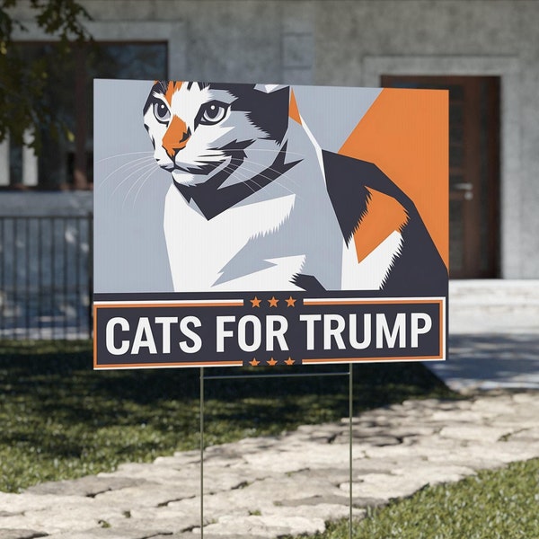 Cats for Trump Sign - Etsy