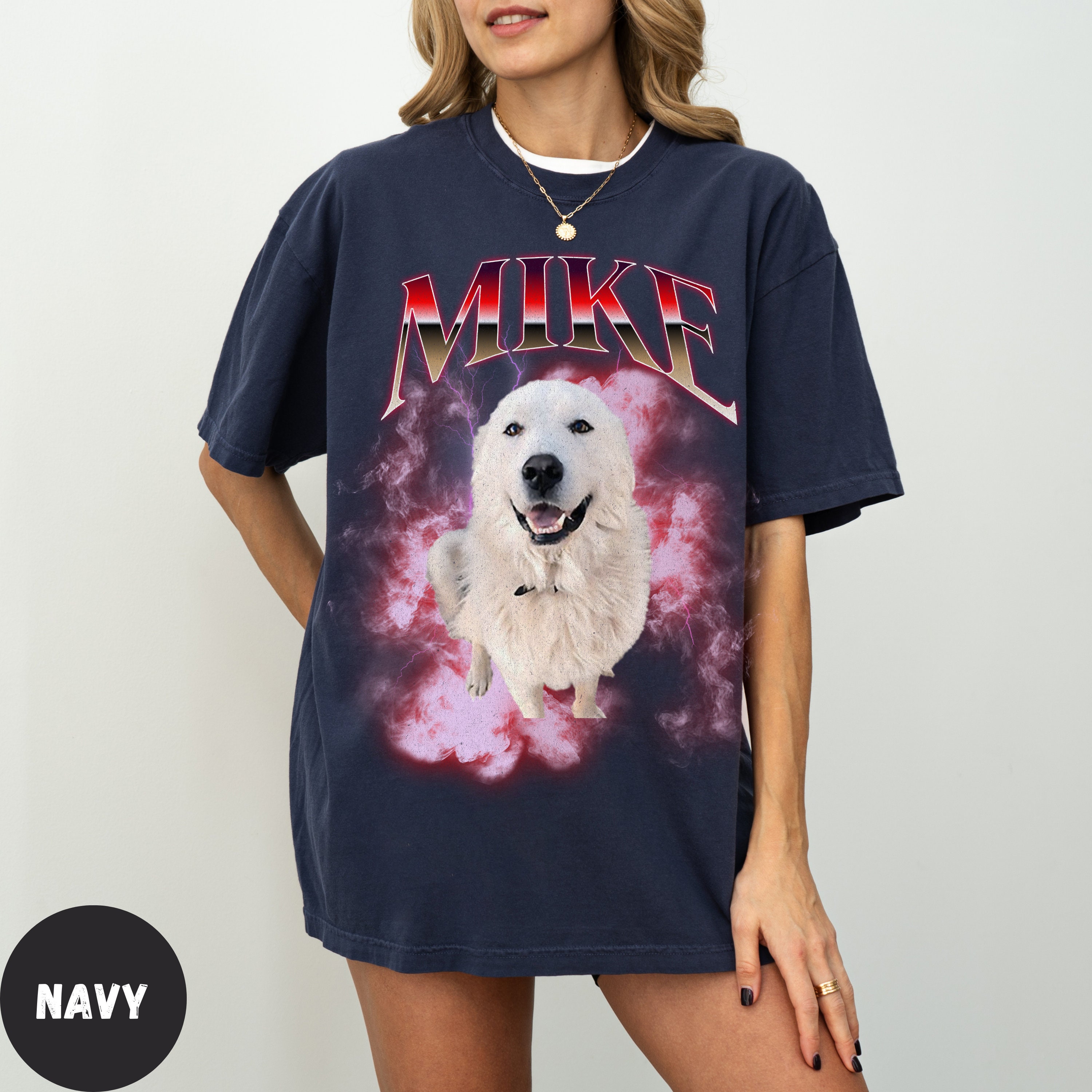 Custom Dog Bootleg Shirt Custom Bootleg Rap Tee Pet Photo Name Custom ...