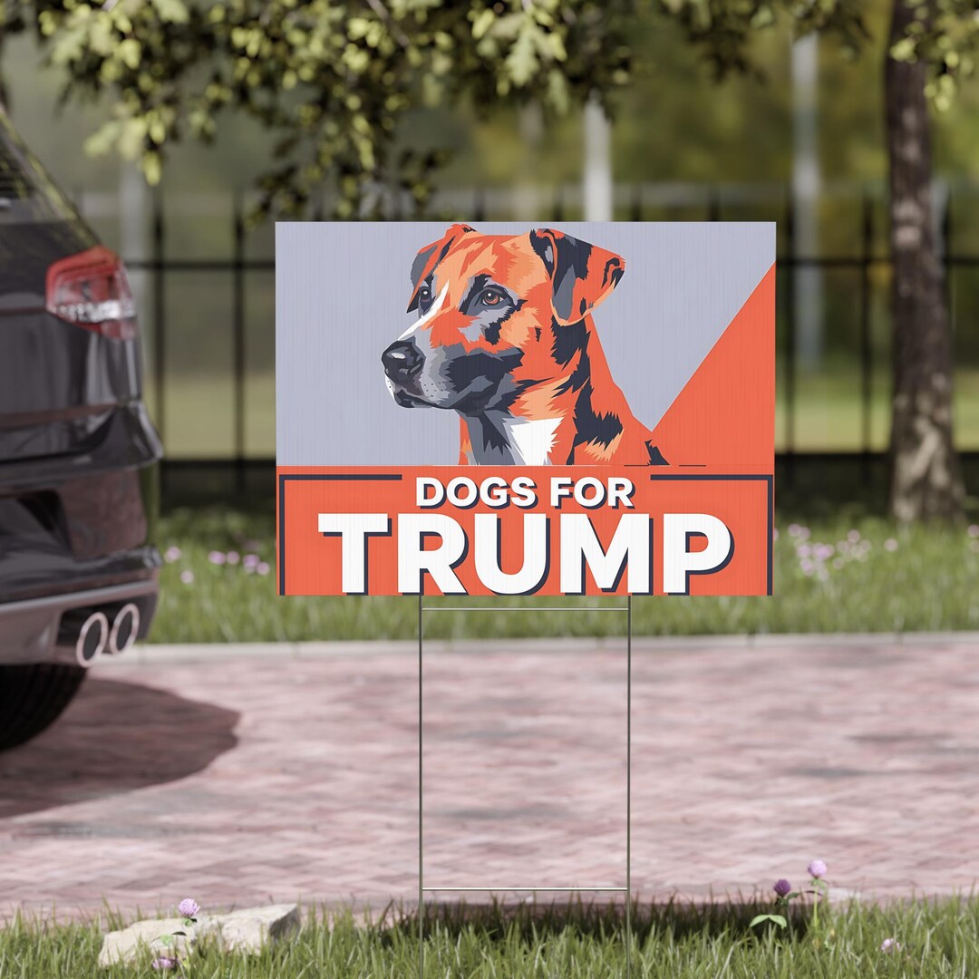 Dogs for Trump Vance Yard Sign, Trump Vance Yard Sign, Republican ...