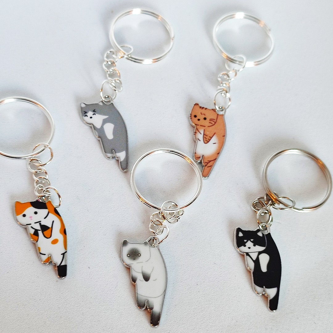 Kitty Keyrings, Cat Keychain, Kawaii, Cute Accessory - Etsy