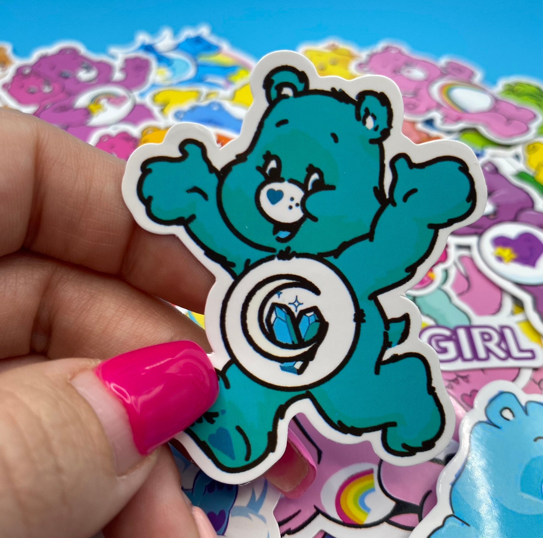 Care Bears Stickers, 5-50pc Care Bears Sticker, Laptop Decal, Bike ...