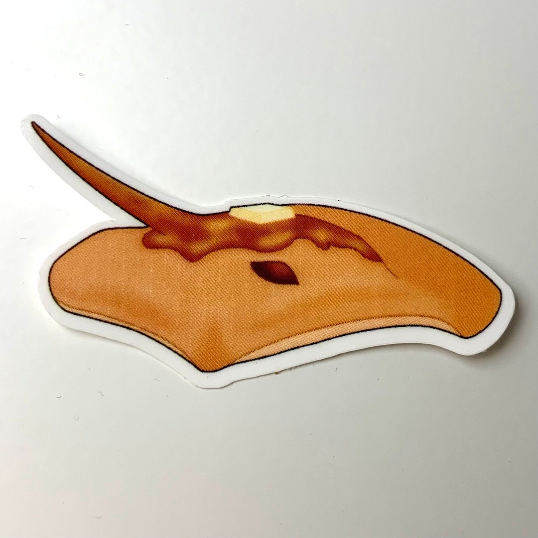 Cute Stingray Pancake Sticker (seapancake) - Etsy
