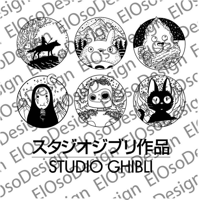 Studio Ghibli Svg PNG, Howl's Moving Castle, My Neighbor Totoro ...