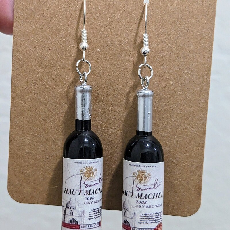 Wine Bottle Earrings - Etsy