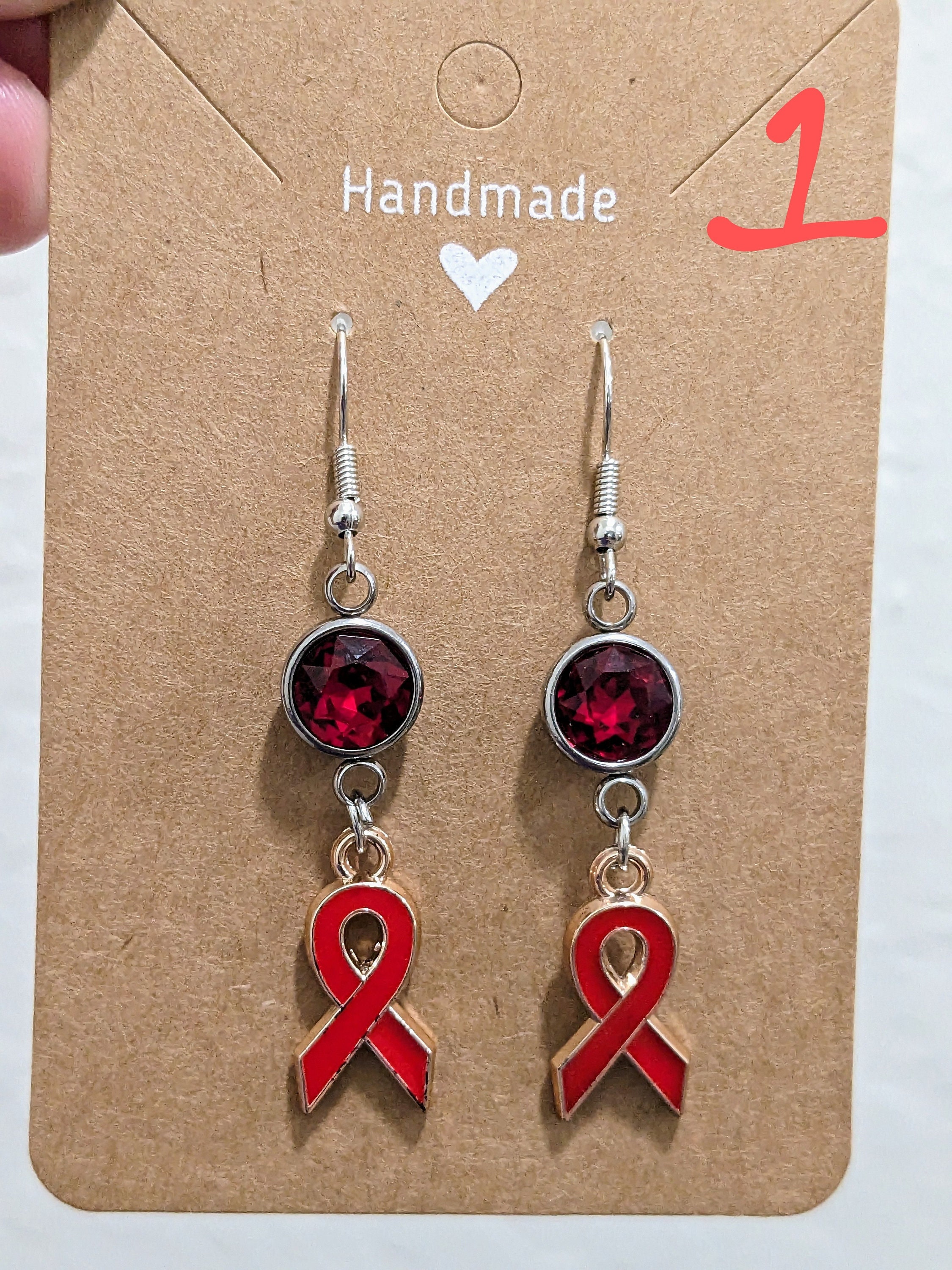 Awareness Ribbons With Gemstone - Etsy