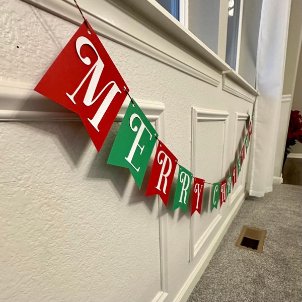 Red and Green Banner - Etsy