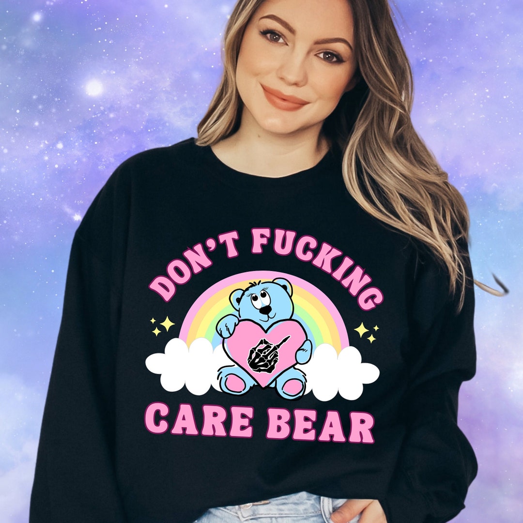Ironic Shirt Grumpy Bear Carebears Carebear Weirdcore Top Selling T ...