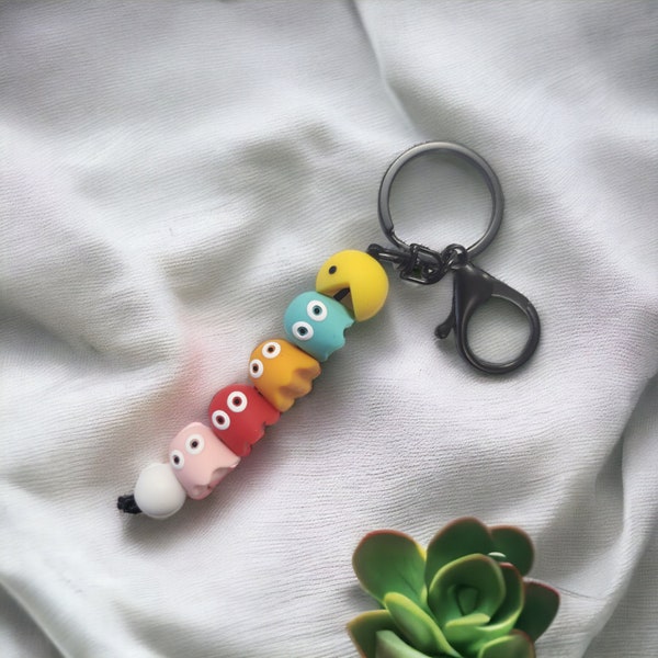 Pacman Keychain - Etsy