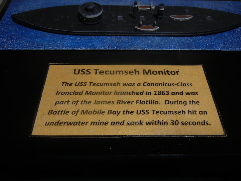 Custom Union Ironclad USS Tecumseh Museum Collectible - Etsy