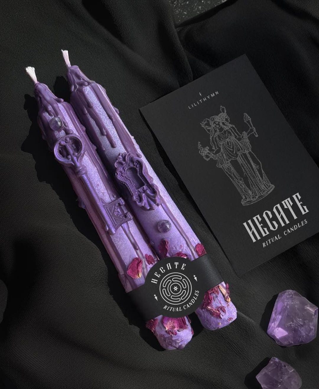 Hecate Candles for Hecate Altar Decor Witchy Gift for Her Gothic Decor ...