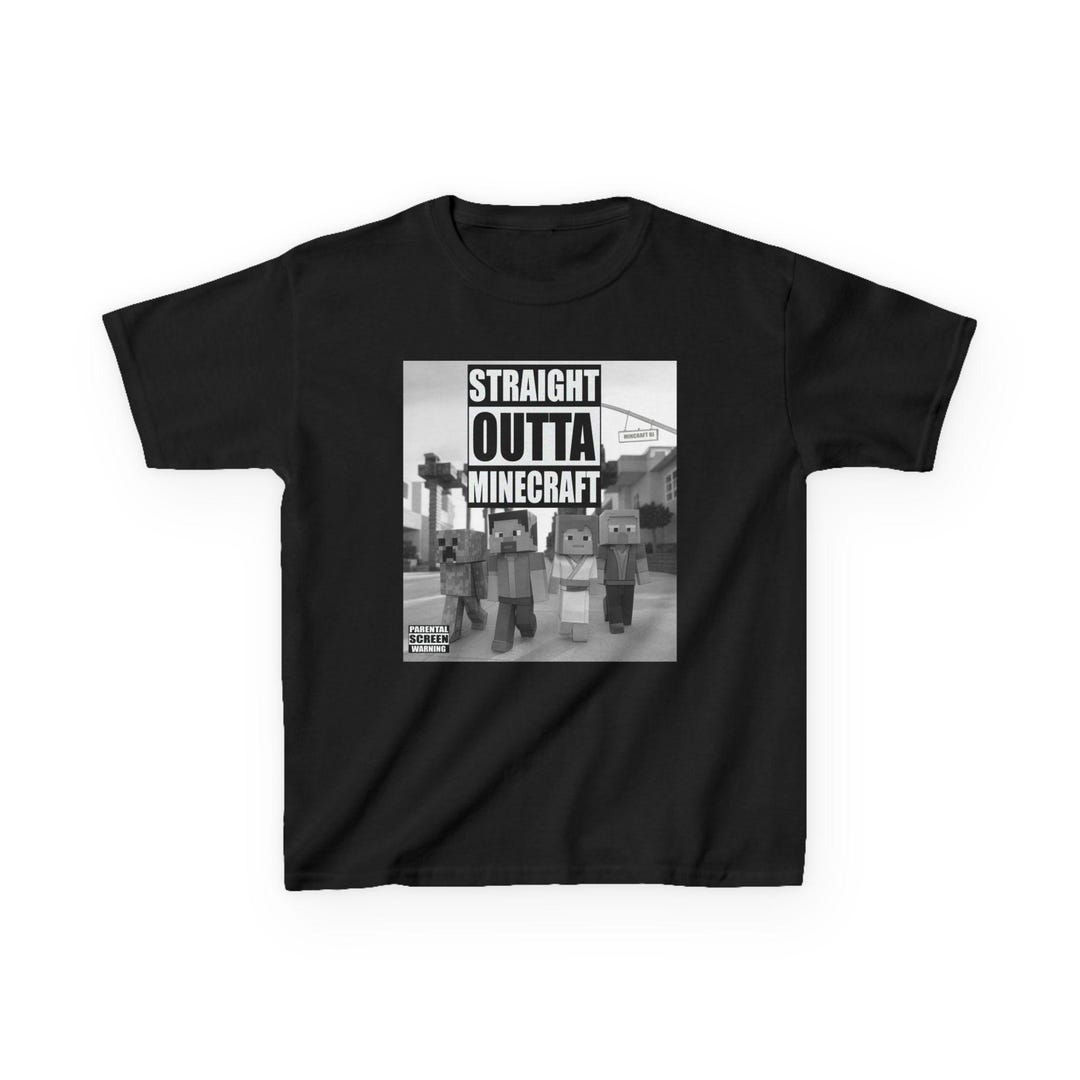 Kids Minecraft Tee, Fun Gift for Gamers, Video Game Birthday, Straight ...