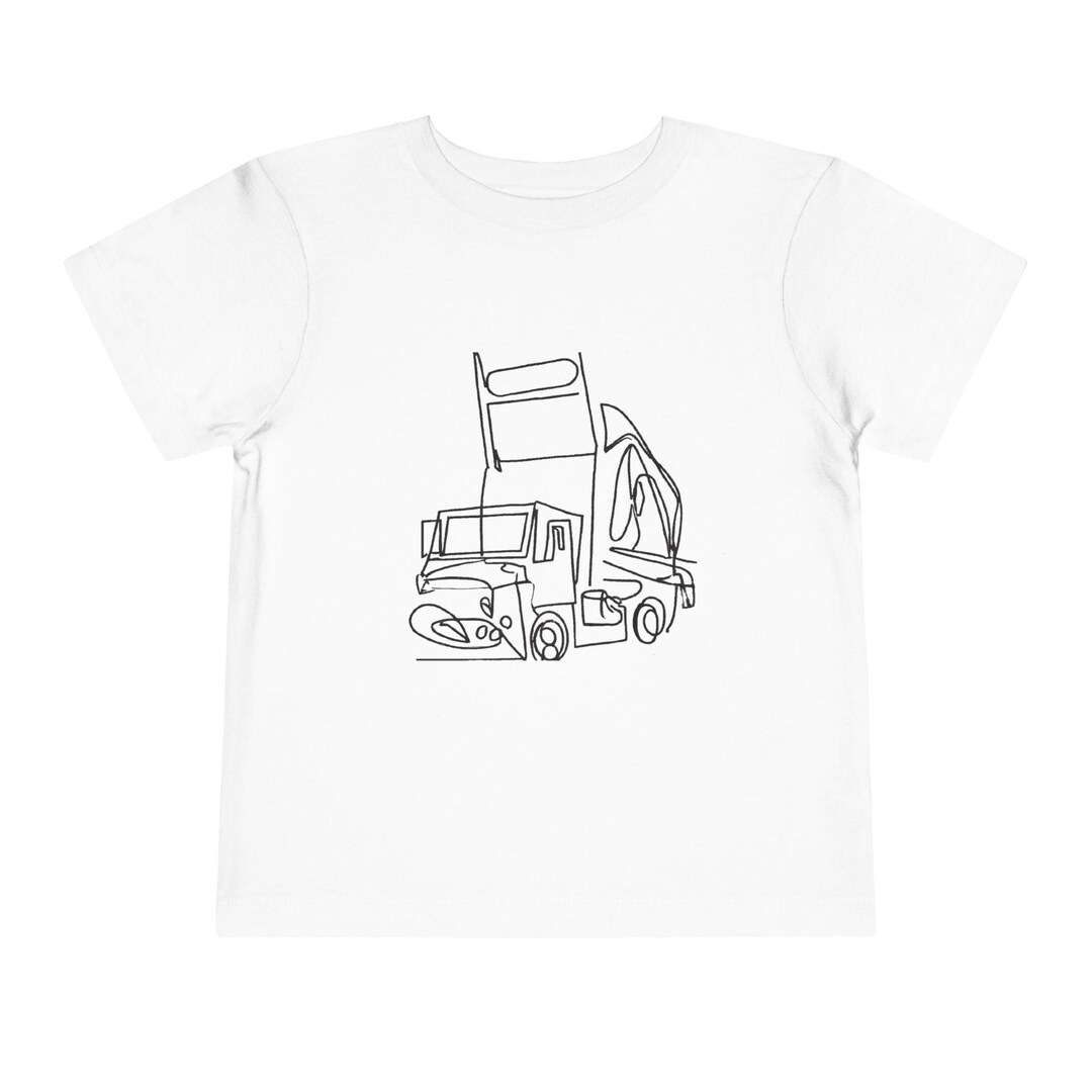 Garbage Truck - Trash Truck - Picasso Interpretation Childrens Tshirt ...