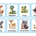 Animal Printable Flash Cards - High Quality Designed Animals - Etsy