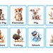 Animal Printable Flash Cards - High Quality Designed Animals - Etsy