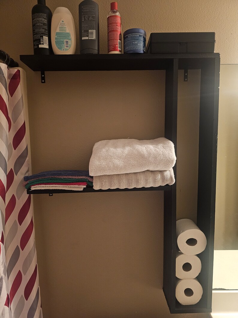 2 Level Shelf With Side Storage - Etsy