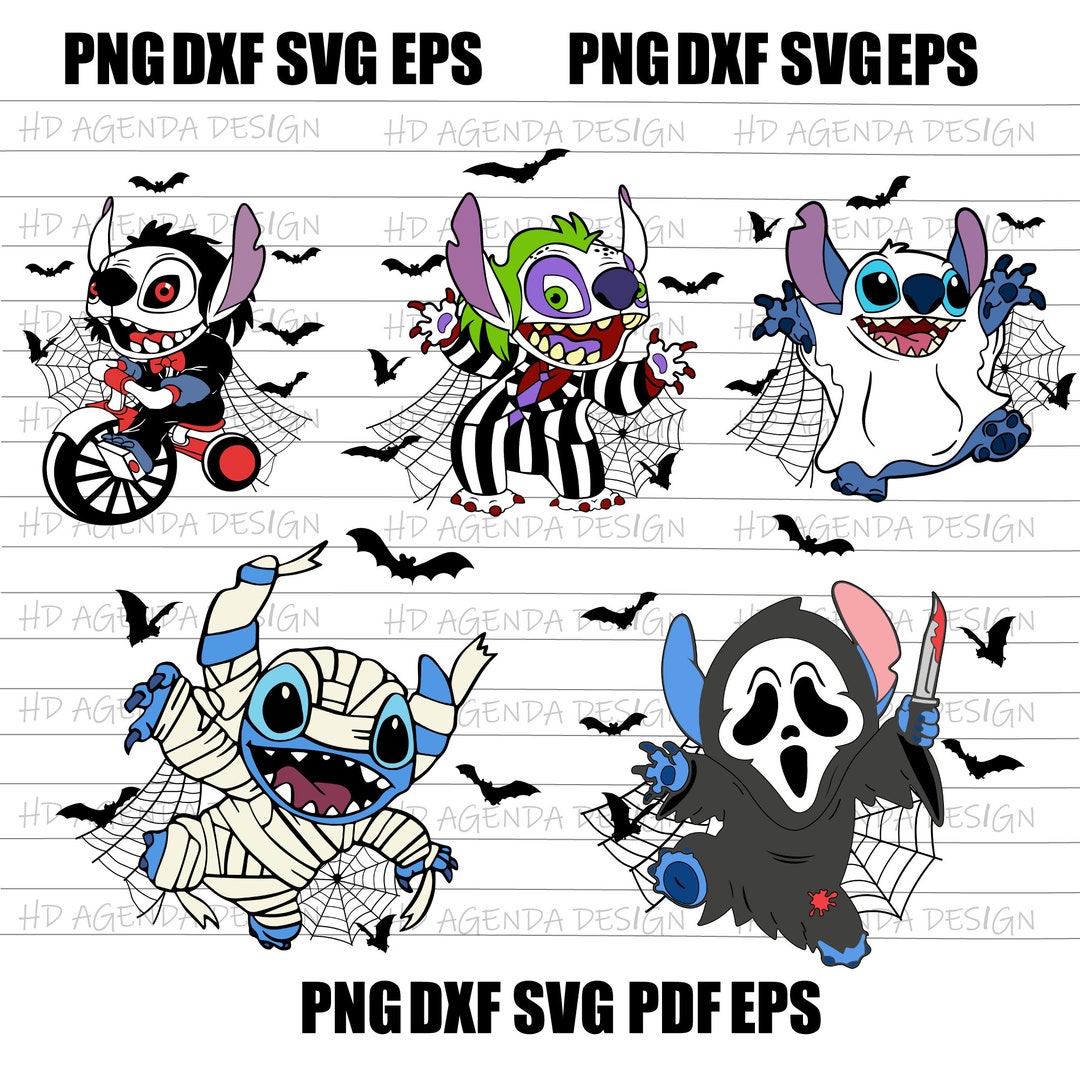 Bundle Stitch Halloween SVG for Cricut Stitch Horror Cosplay - Etsy