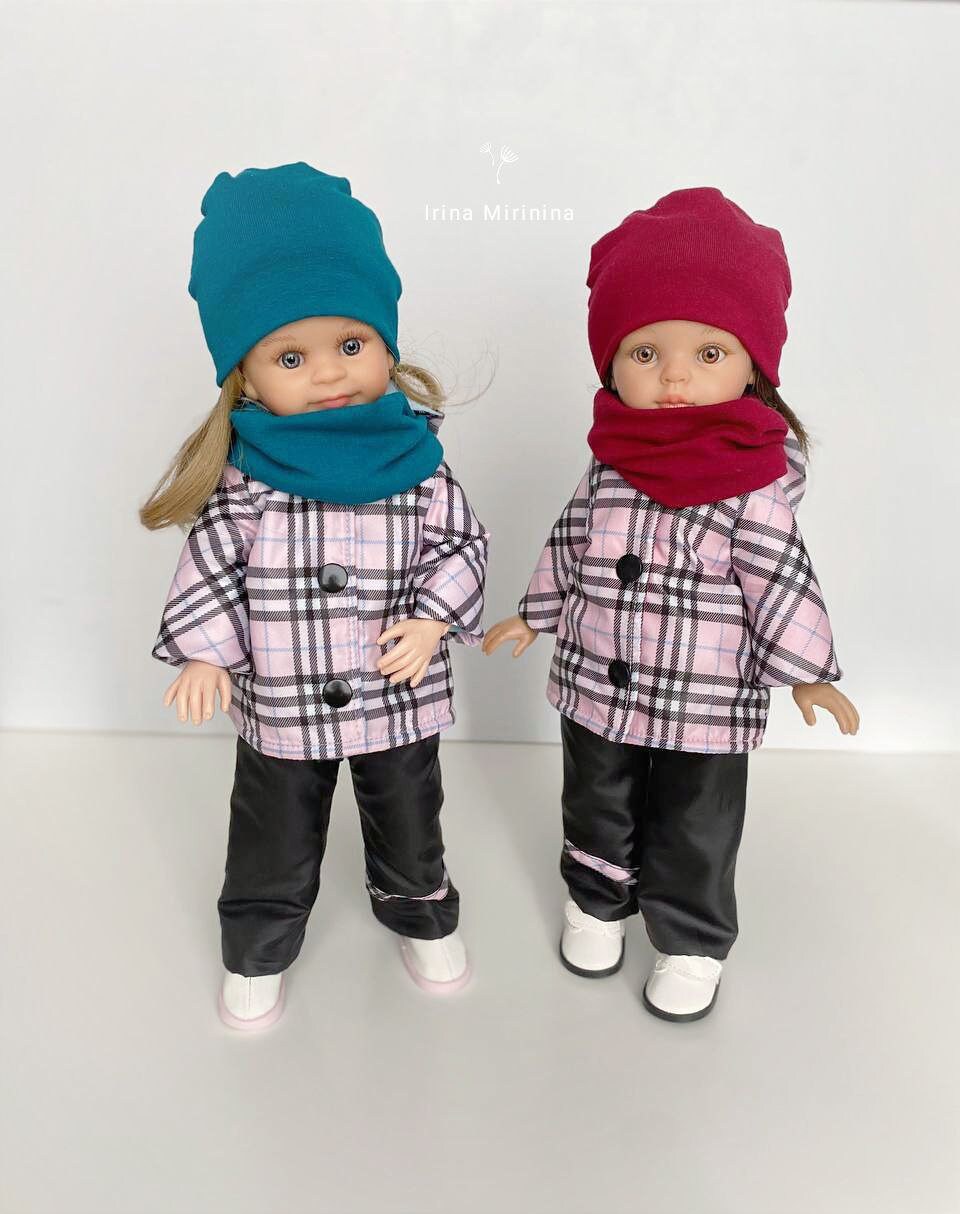 Hat and Snood Scarf for Paola Reina. Winter Clothes for Dolls - Etsy