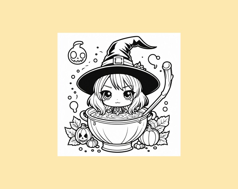 50 Printable Witch Halloween Coloring Pages Perfect for Parties ...