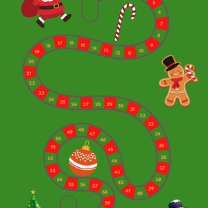 Printable Christmas Board Game, Christmas Game, Holiday Game, Family ...