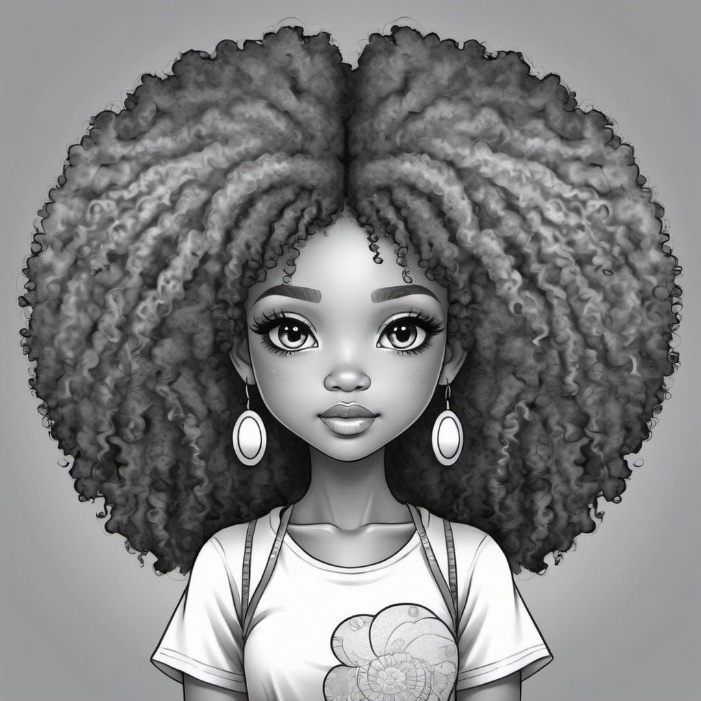 34 Printable Gray Scale Coloring Pages of Beautiful Women - Etsy