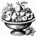 25 Printable Gray Scale Coloring Pages Fruit Adult Coloring Pages - Etsy