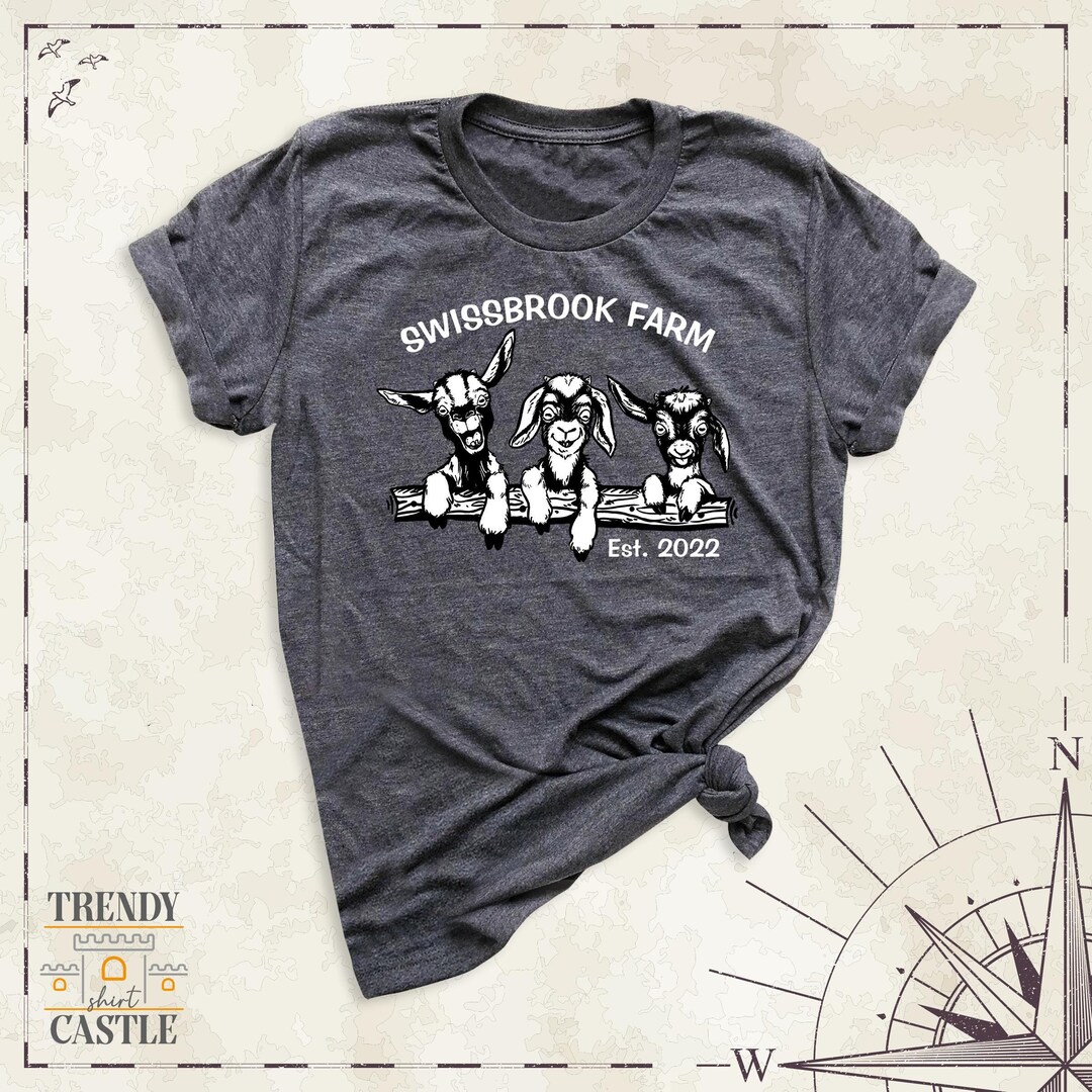 Goats Shirt, Custom Farm Shirts, Farm Animal Tee, Goat Mama Gift Tee ...