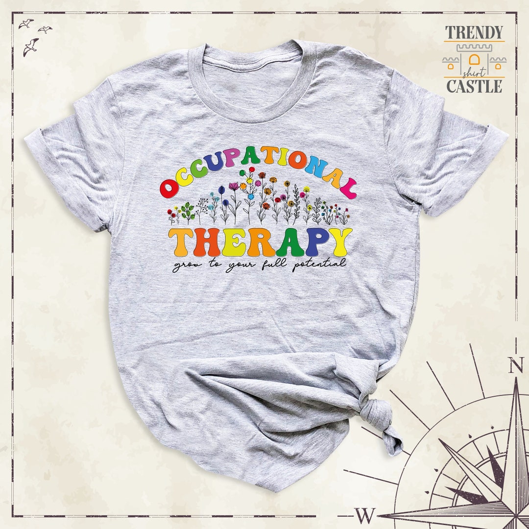 Floral Occupational Therapy Shirt, Therapist Outfit, Special Education ...