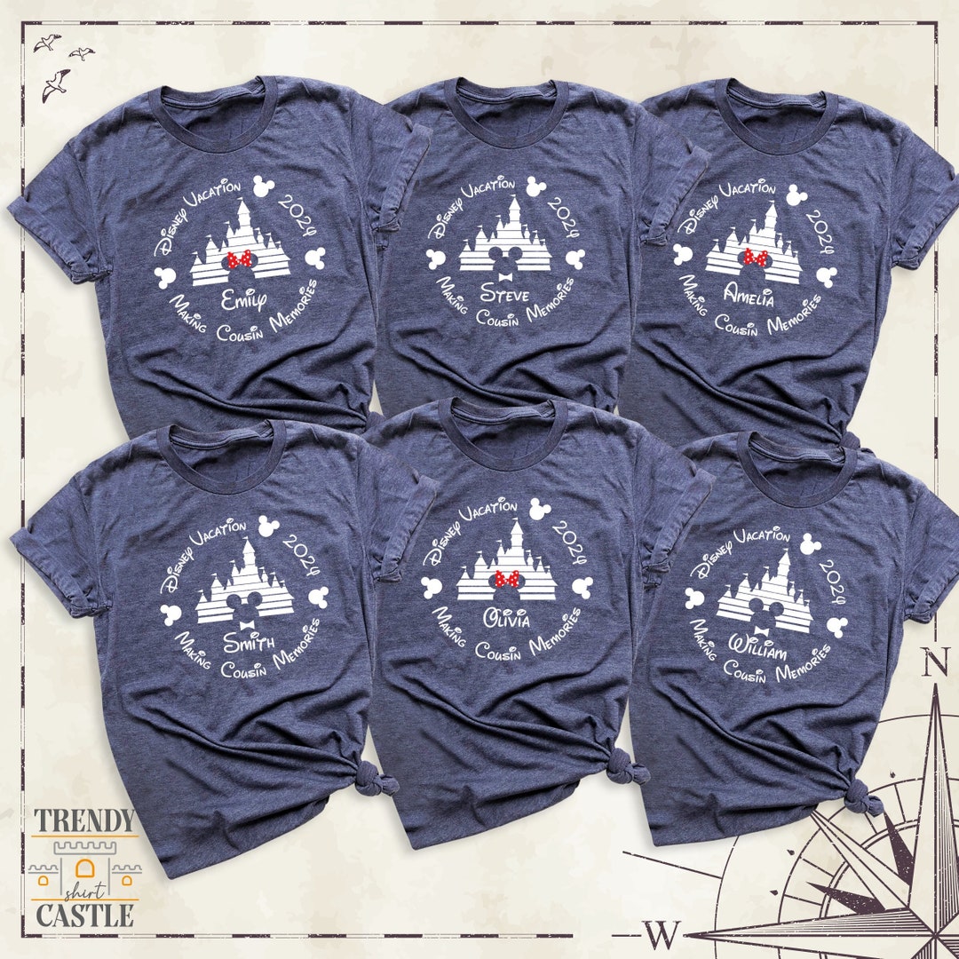 Disney Cousin Trip Group Shirt, Custom Disney Vacation Cousin Name Tee ...