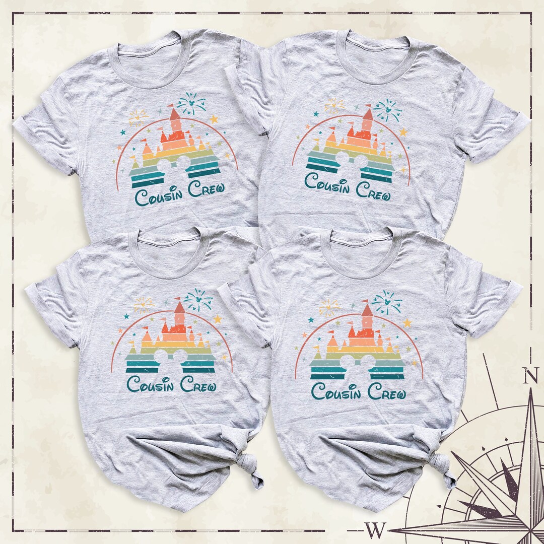 Disney Cousin Crew Group Shirt, Disney Vacation Family Matching Tee ...