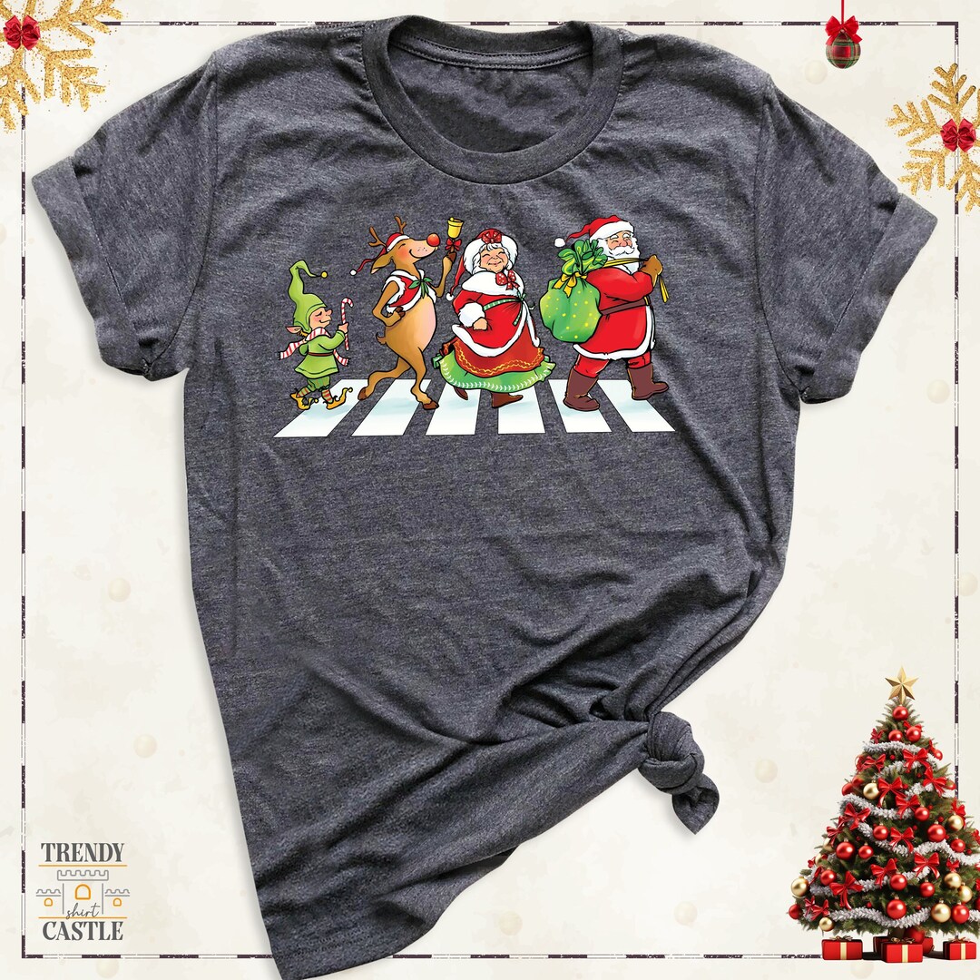 Santa Claus and Friends Street Walk Shirt, Christmas Parade Tshirt ...